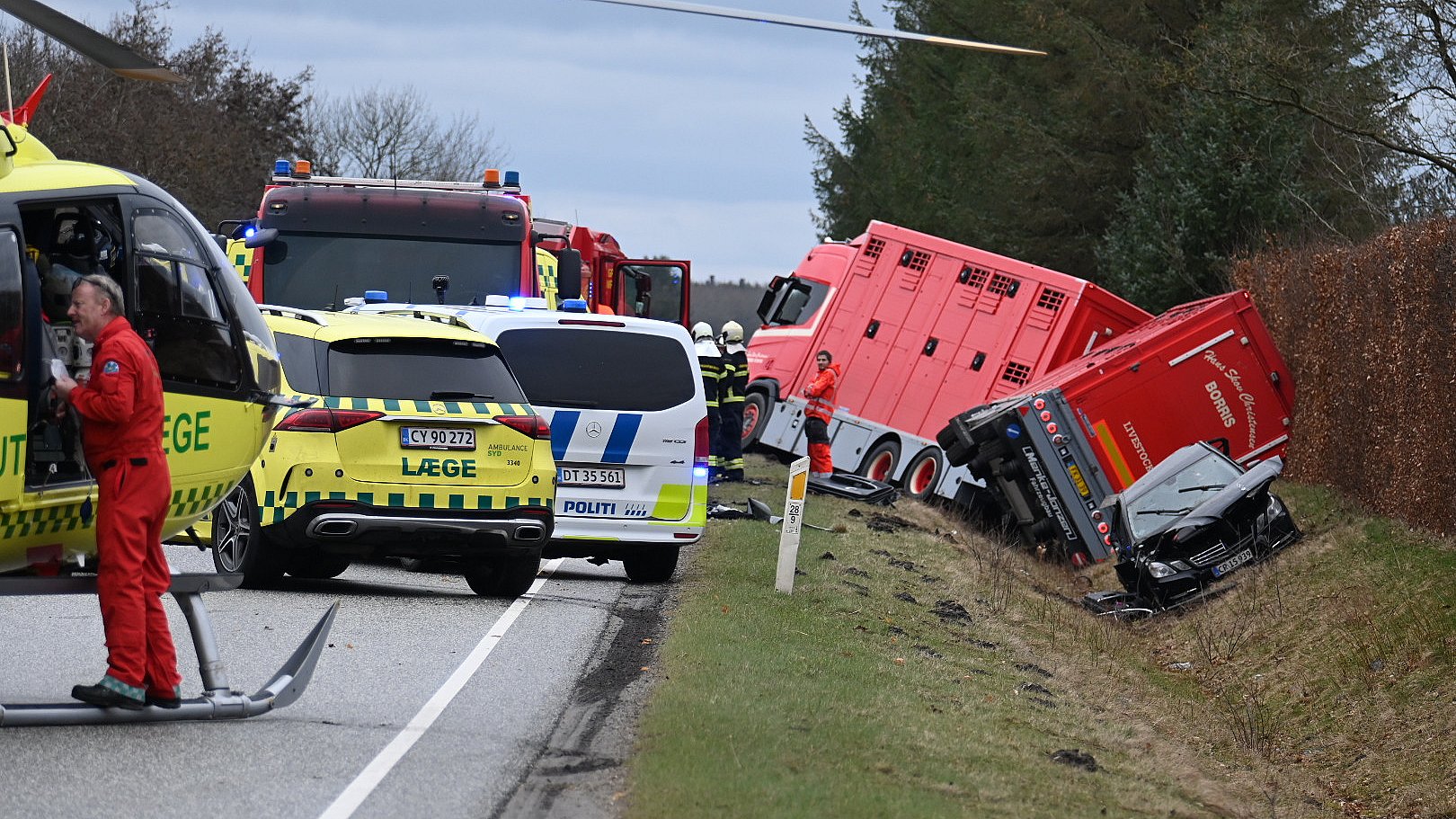 To personer i kritisk tilstand efter uheld | TV SYD