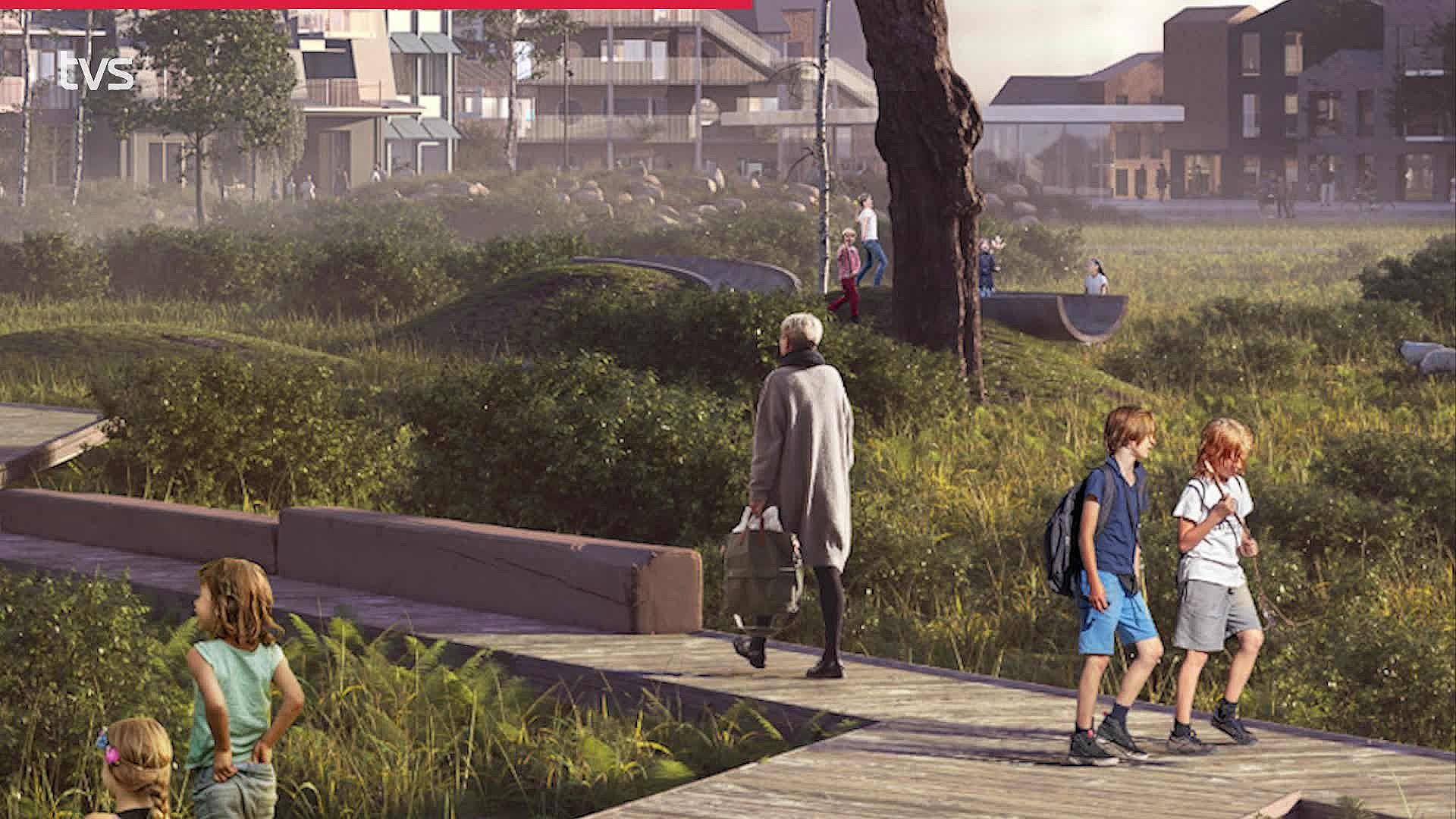 Landets rigeste familie begyndte arbejdet på ny bydel med et løfte | TV SYD